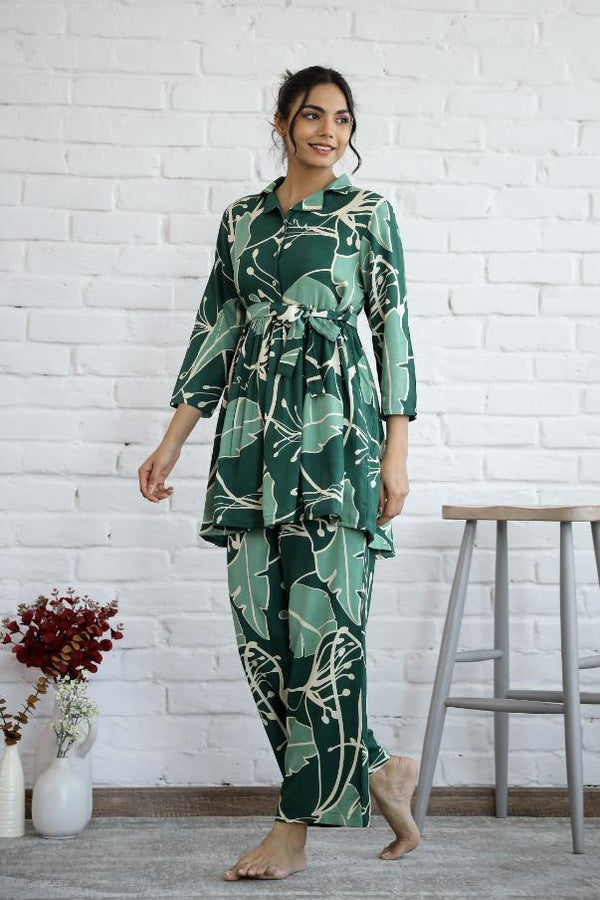 Cotton Printed Long Flared Cord Set – Flavia Wholesale